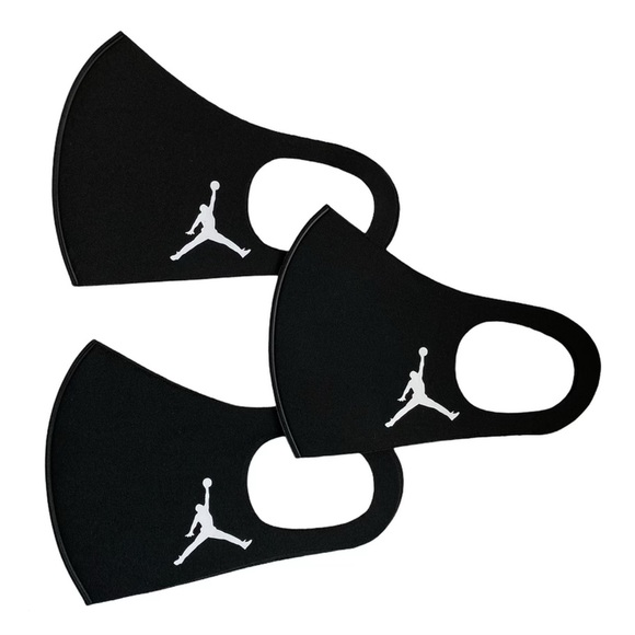 Handmade | Accessories | Face Mask 3pcs Michel Jordan Jumpman White ...